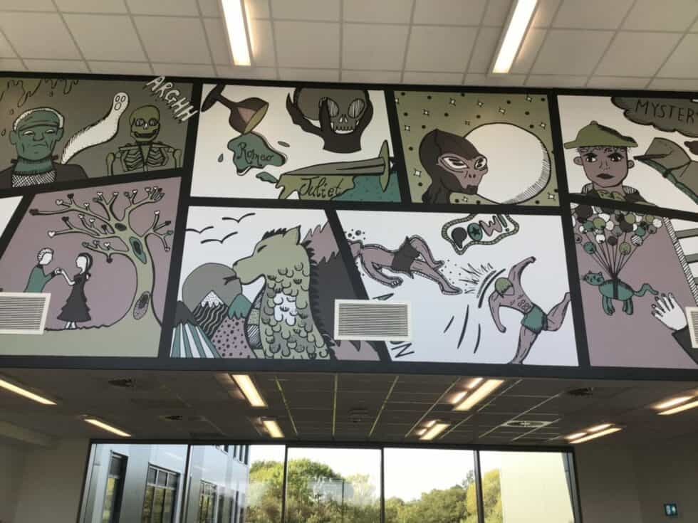 Incredible mural created by LCH students - Laurus Cheadle Hulme